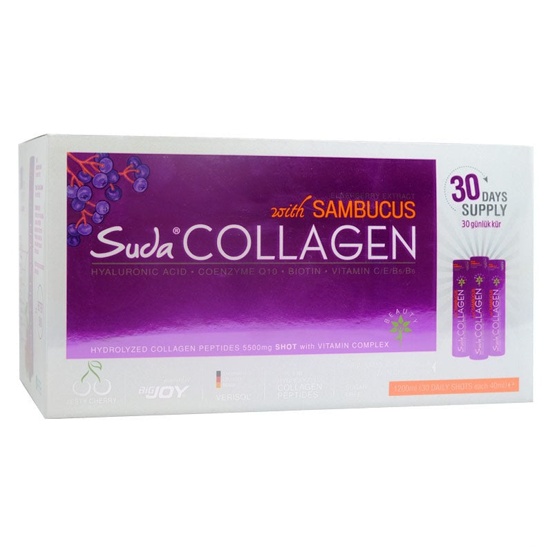 Ready-to-Drink Liquid Hydrolyzed Collagen Peptides 40 ml X 30 Shots Sa ...