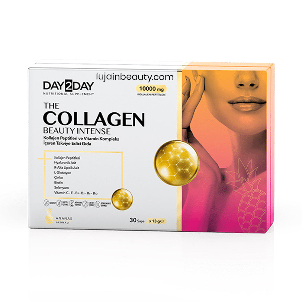 The Collagen Beauty Intense Pineapple Flavored 30 Sachet Collagen Supp ...