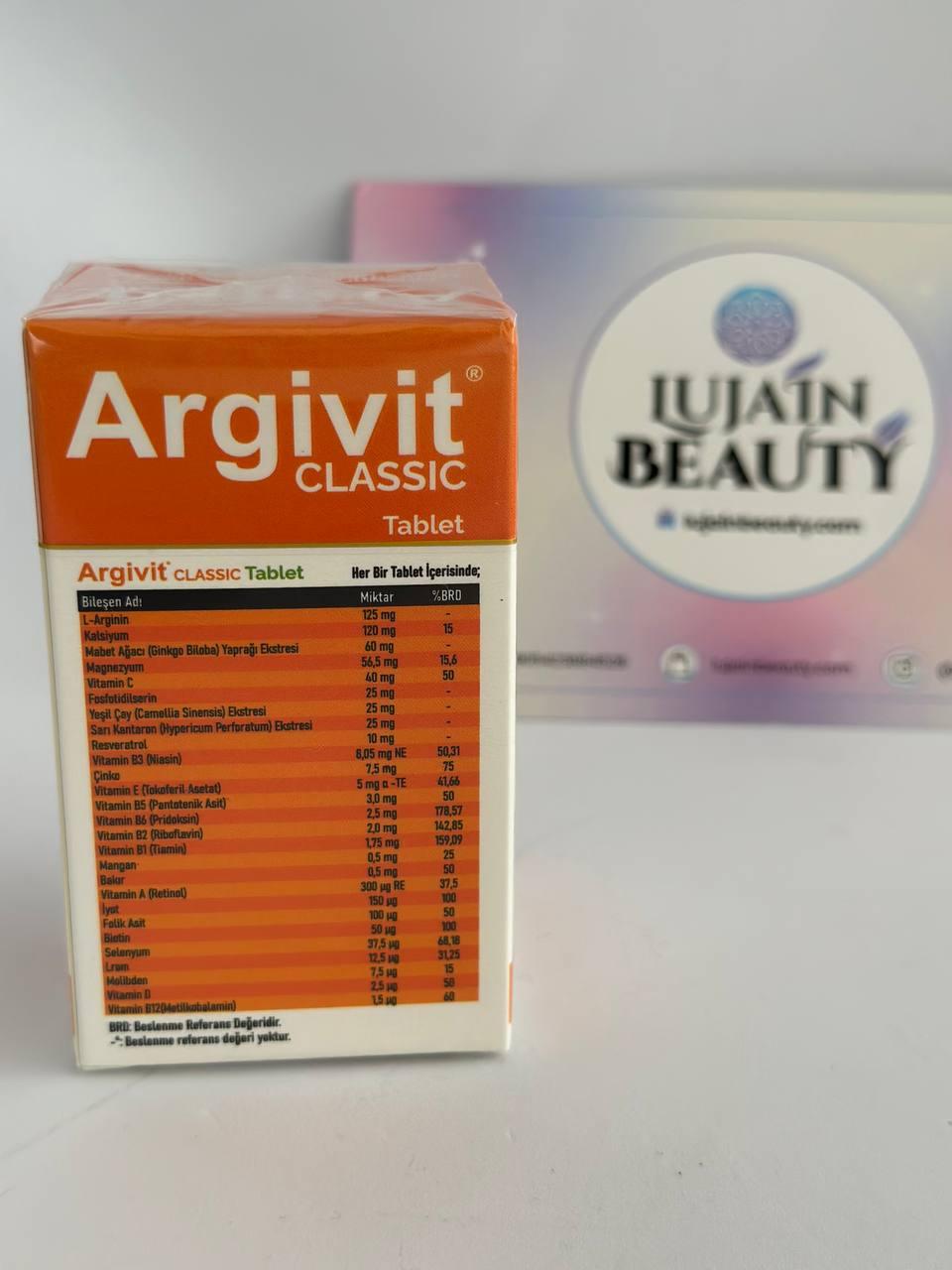 Argivit Classic Multivitamin Supplement 30 Tablet – Lujain Beauty