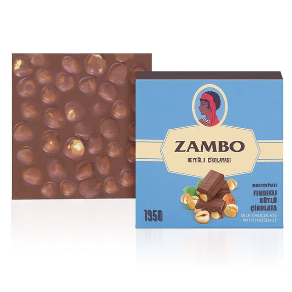 Zambo Hazelnut Milk Chocolate 90g – Lujain Beauty