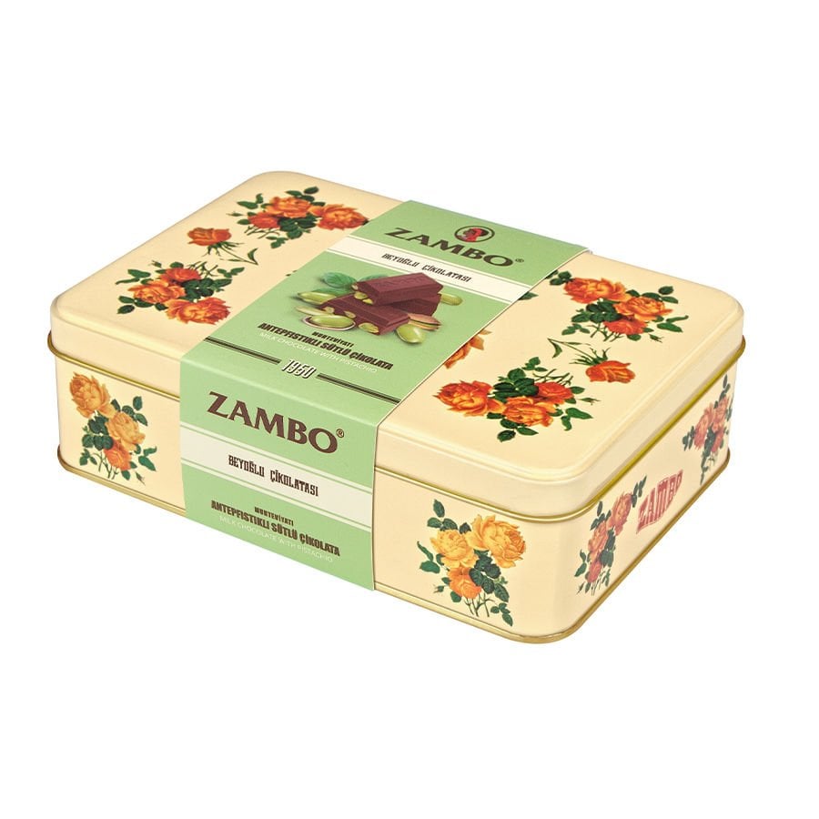 Zambo Nostalgic Tin Pistachio Chocolate 480g – Lujain Beauty