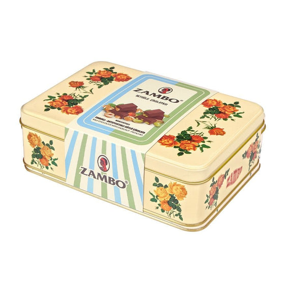 Zambo Nostalgic Tin Milk Chocolate with Hazelnuts and Pistachios 480g ...